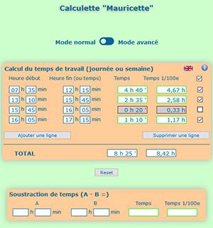 Calculette Mauricette